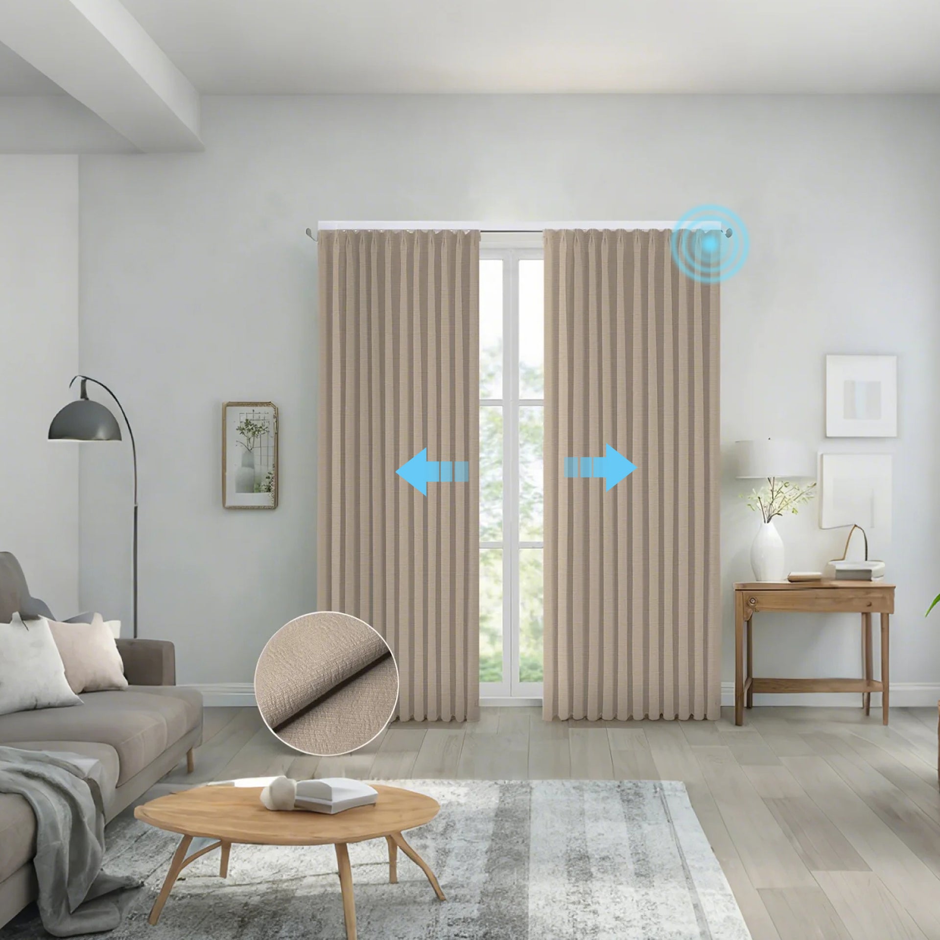 SmartView Motorized Drapery 100% Blackout