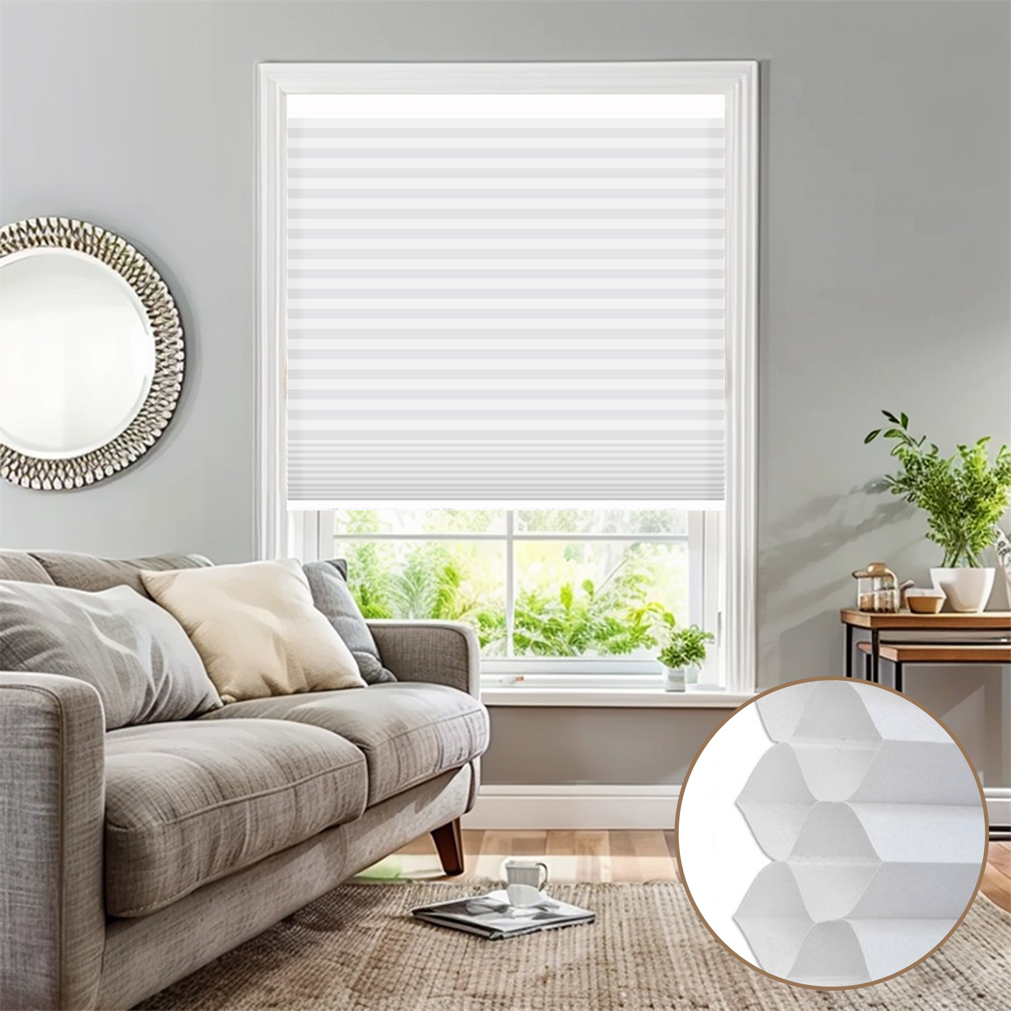 SmartView Motorized Light Filtering Double - Cell Cellular Shades ...